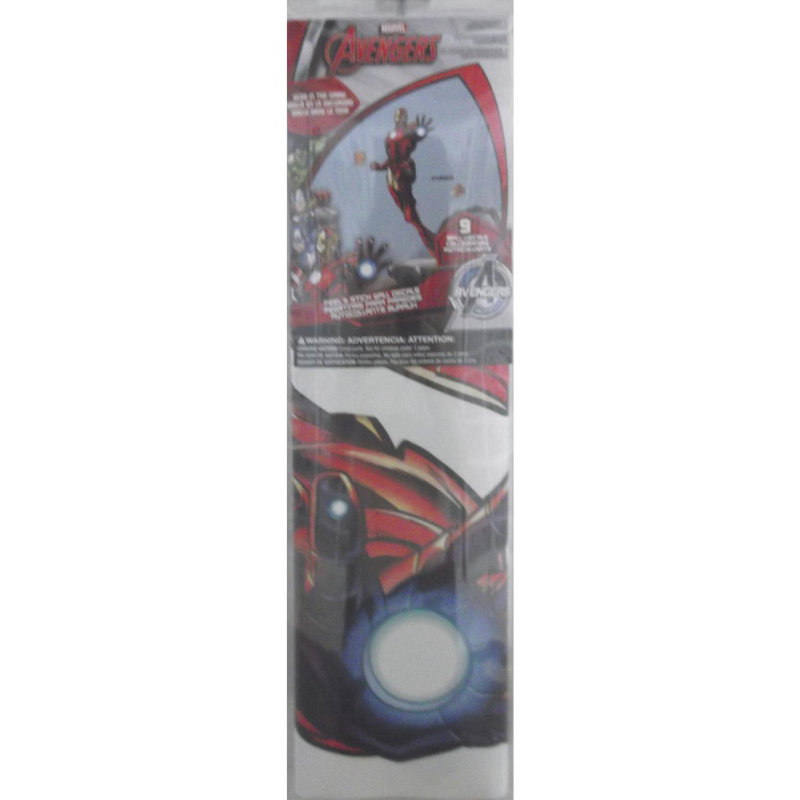 Room Mates Iron Man Peel and Stick Giant Wall Decals with Glow ...