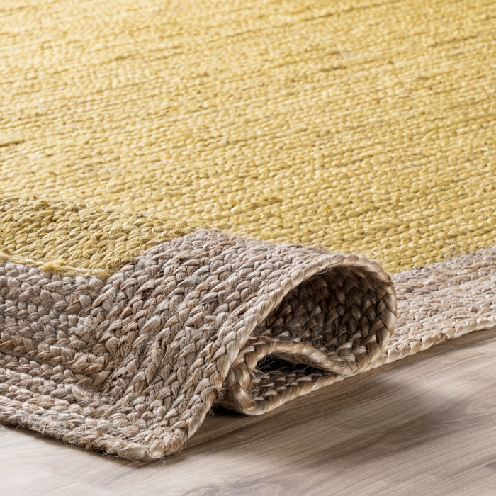 Highland Dunes Wisser Jute/Sisal Yellow Rug & Reviews | Wayfair