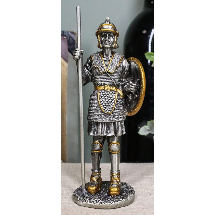 Winston Porter Twelveoak Pewter Medieval Halberdier Knight Guard ...