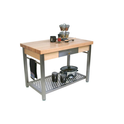 John Boos Cucina Grande Prep Table with Butcher Block Top & Reviews ...