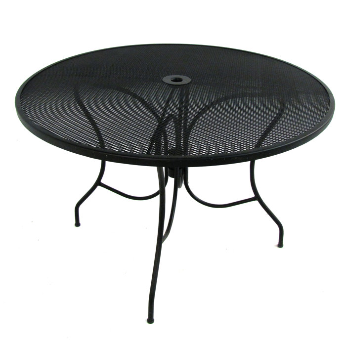 Latitude Run® Redmond Metal Outdoor Dining Table & Reviews | Wayfair