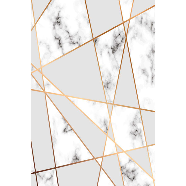 Bless international Flatweave Performance Gray/White/Gold Rug | Wayfair