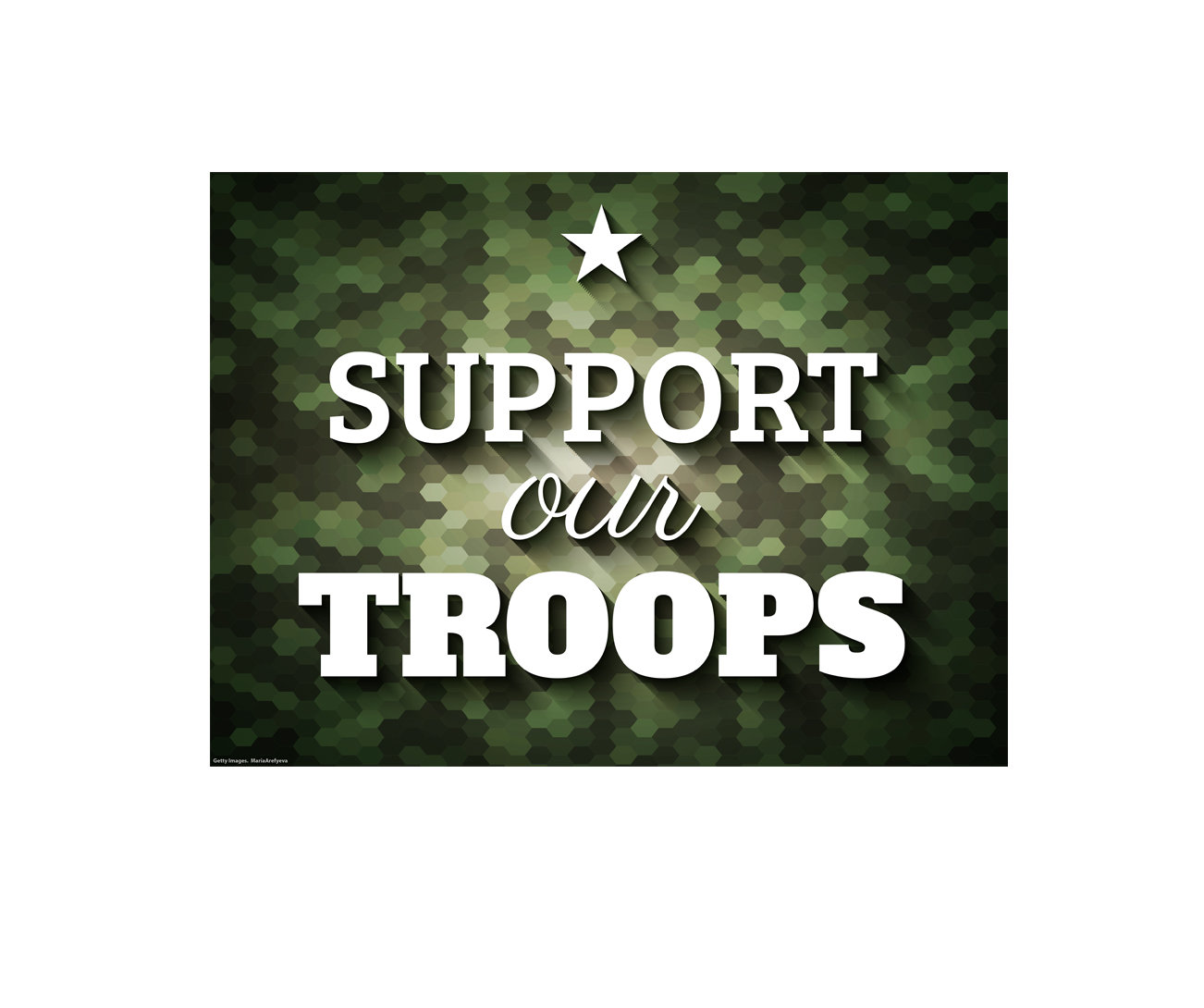 Advanced Graphics Support our Troops Yard Sign | Wayfair