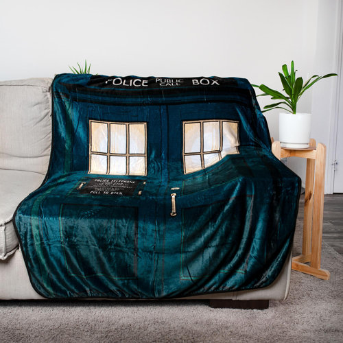 Surreal Entertainment Doctor Who Tardis Blanket | Wayfair