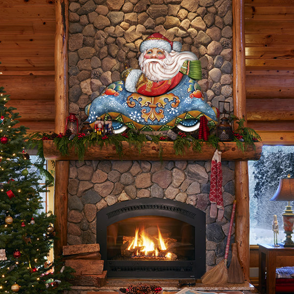 The Holiday Aisle® Gallery Santa in Car Oversized Figurine | Wayfair