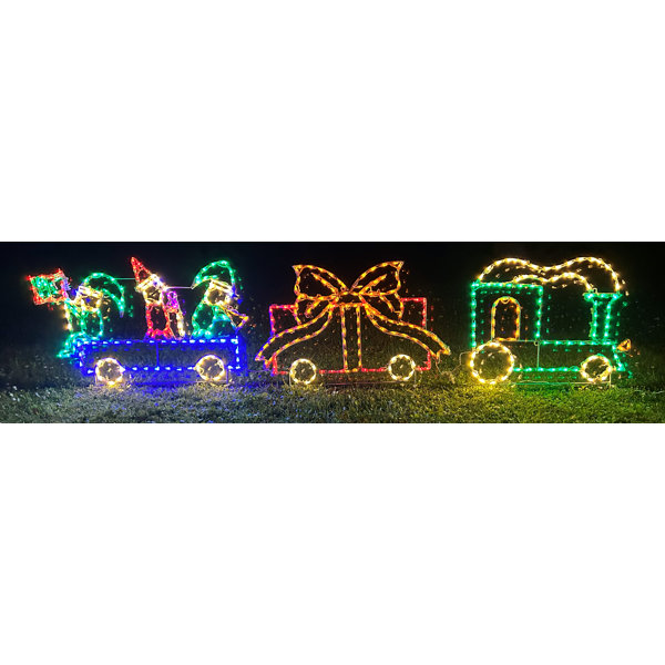 Lori's Lighted D'Lites Christmas Package Train Set Christmas Holiday ...