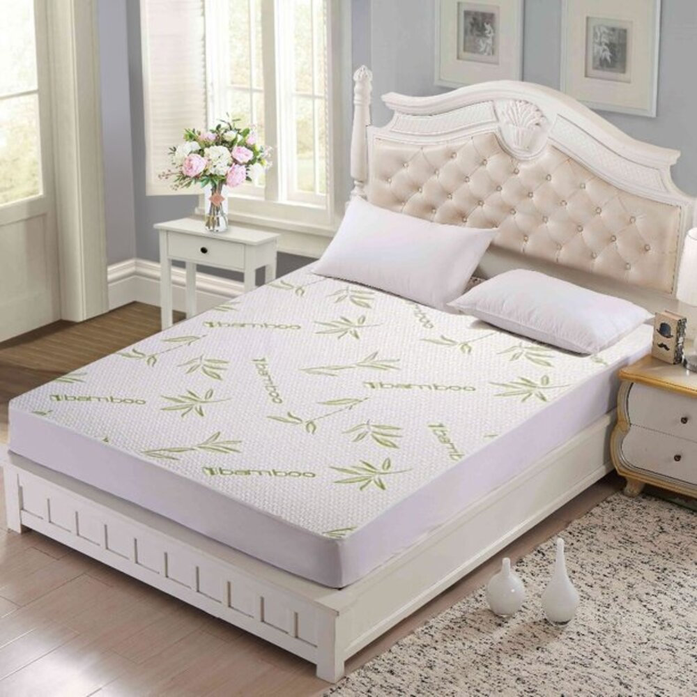 Alwyn Home Hypoallergenic Rayon from Bamboo Polyester Mattress Pad ...