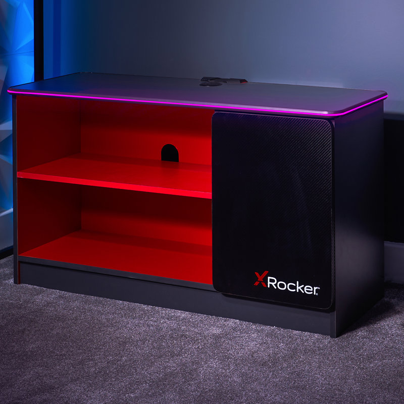 X Rocker Nation Carbon-Tek Tv Media Unit With Led Lights | Wayfair.ie