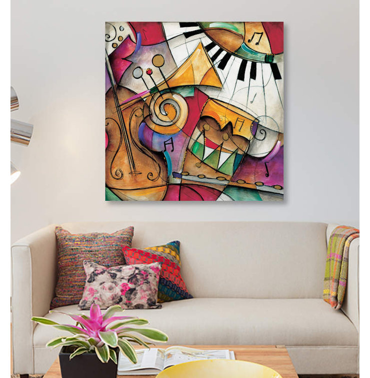 East Urban Home Jazz It Up I by Eric Waugh - Gallery-Wrapped Canvas ...