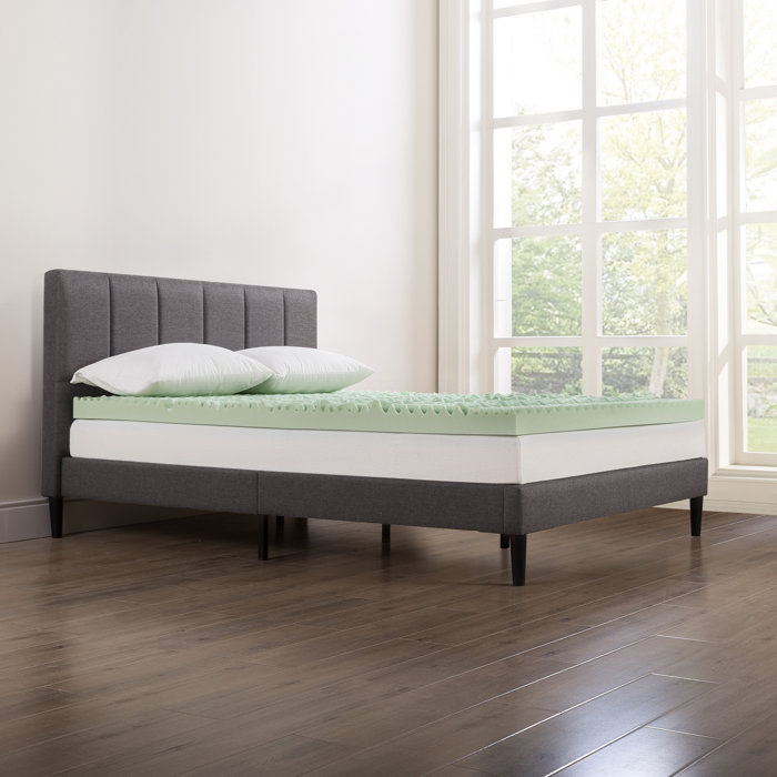 Alwyn Home Green Tea 5-Zone 4" Memory Foam Mattress Topper & Reviews ...