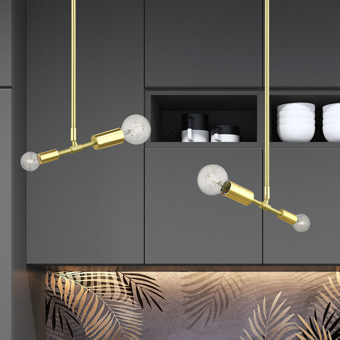 Orren Ellis Zailen 2 - Light Unique / Statement Bulb Pendant - Wayfair ...