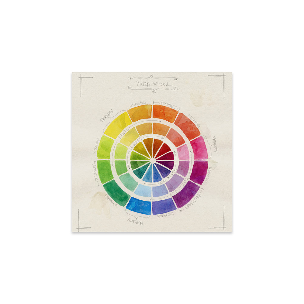 Red Barrel Studio® Color Wheel Sketch On Plastic/Acrylic by Stephanie ...