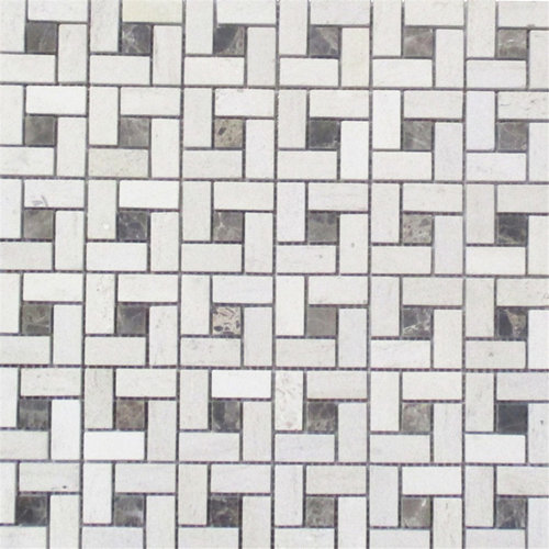 Marble Online Moleanos 12" x 12" Marble Pinwheel Mosaic Wall & Floor ...
