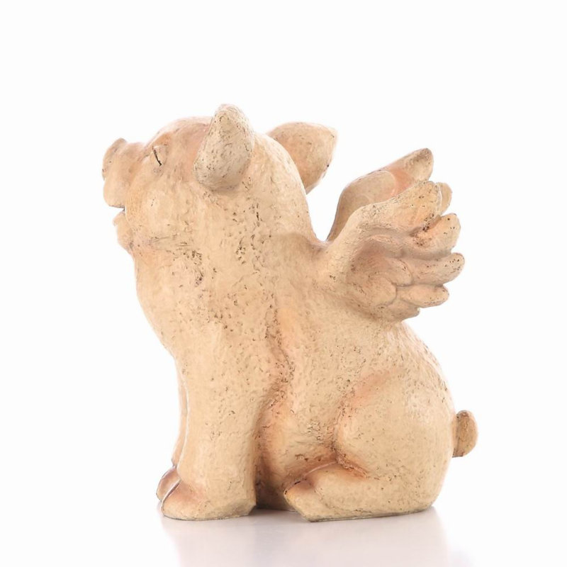 Hi-Line Gift Ltd. Sitting Pig with Wings Statue & Reviews | Wayfair