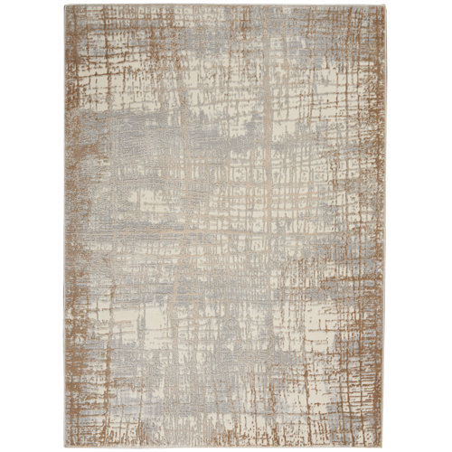 Calvin Klein Cream/Ivory/Taupe/Gray Rug & Reviews | Wayfair