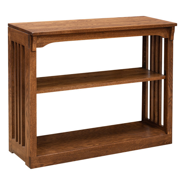BarnFurniture Mission Spindle 36'' W Solid Wood Standard Bookcase ...