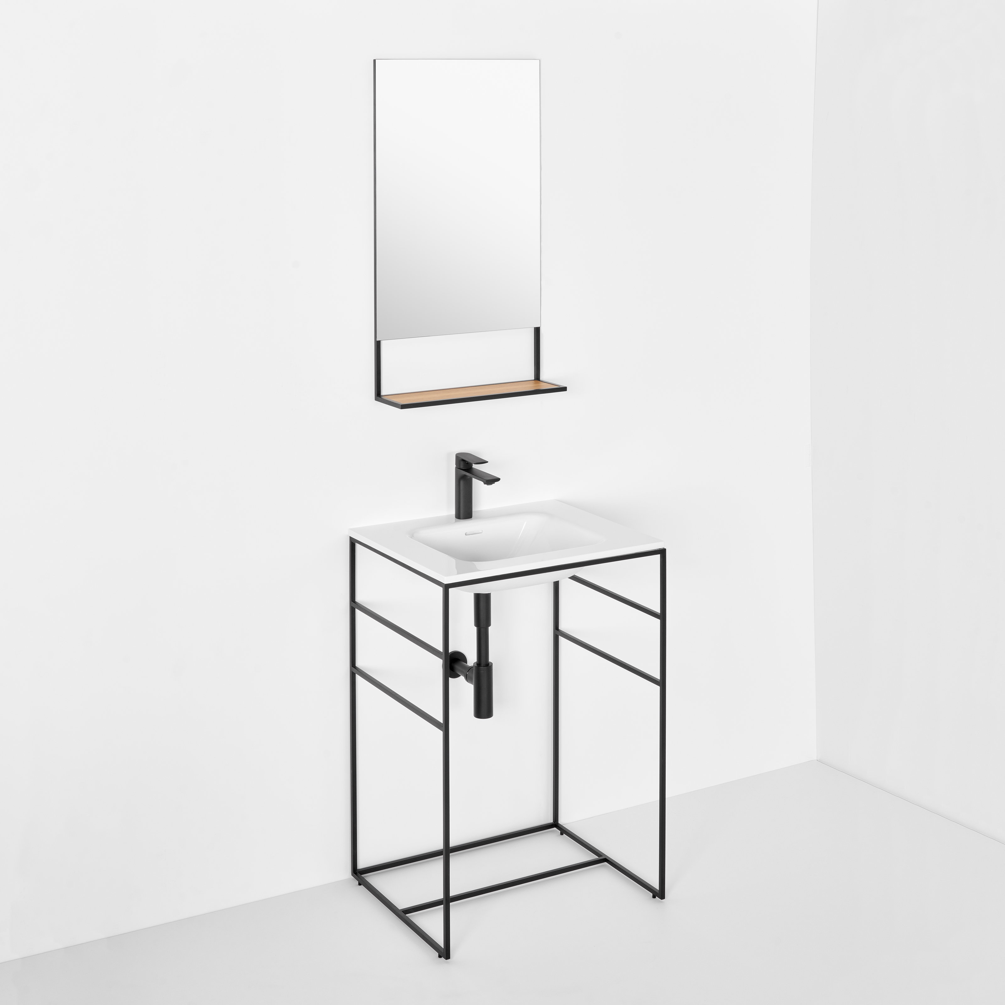 Wetstyle C2 24" Single Bathroom Vanity Set with Mirror | Wayfair