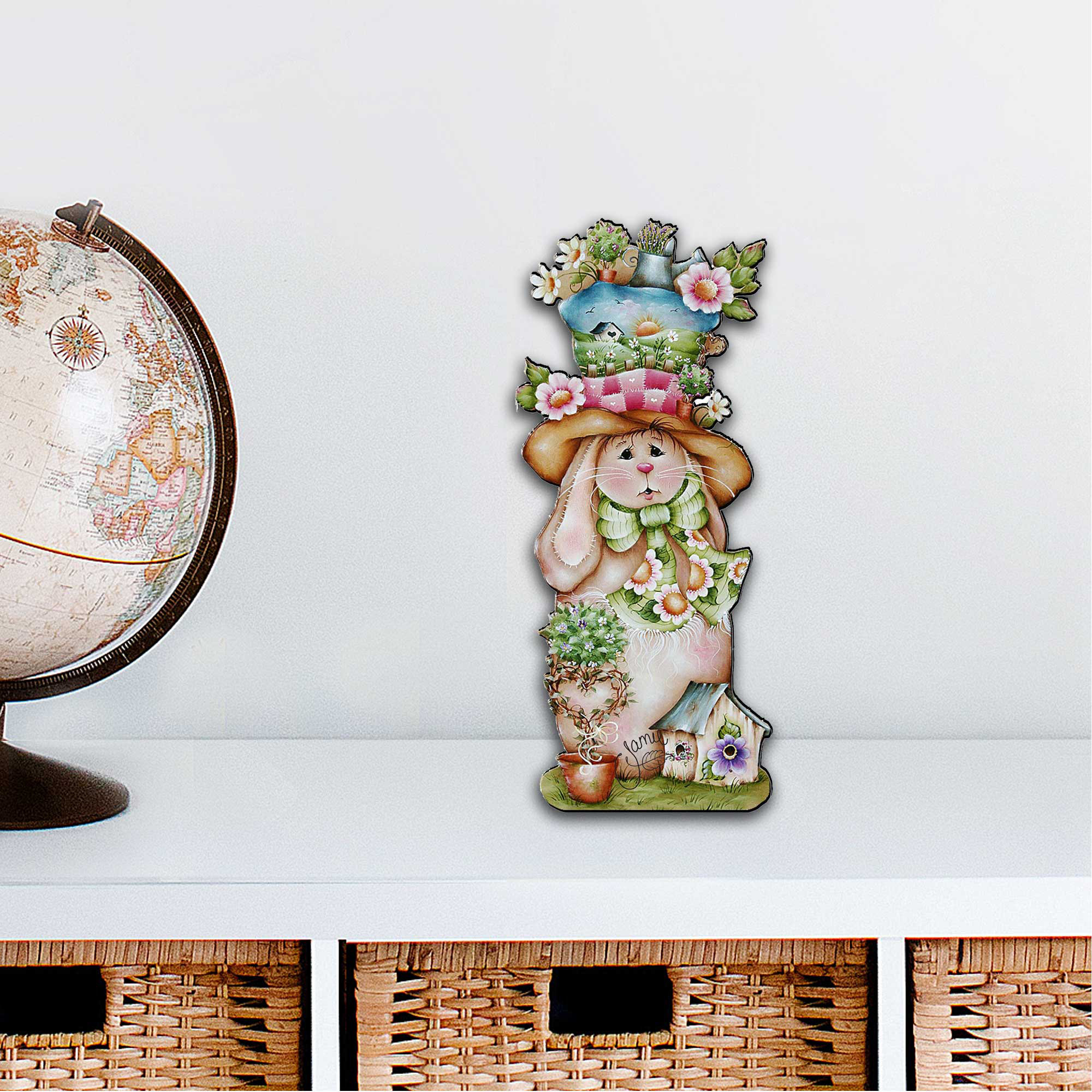 The Holiday Aisle® Hailey Hare Diminutive Wall Decor | Wayfair