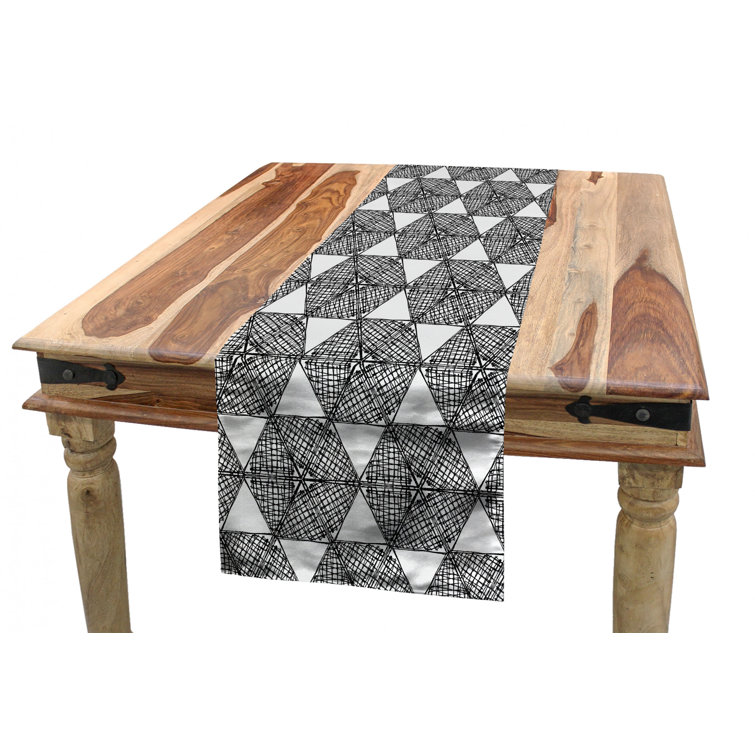 East Urban Home Rectangular Geometric Table Runner | Wayfair