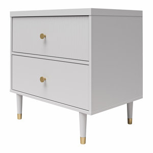 CosmoLiving by Cosmopolitan Elizabeth 2-Drawer Nightstand & Reviews ...
