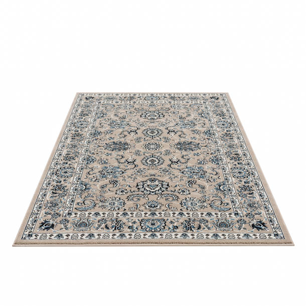 Charlton Home® Jack Performance Taupe/Gray/Coral Rug & Reviews | Wayfair