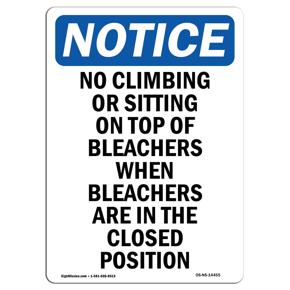 SignMission No Climbing or Sitting on Top Sign | Wayfair