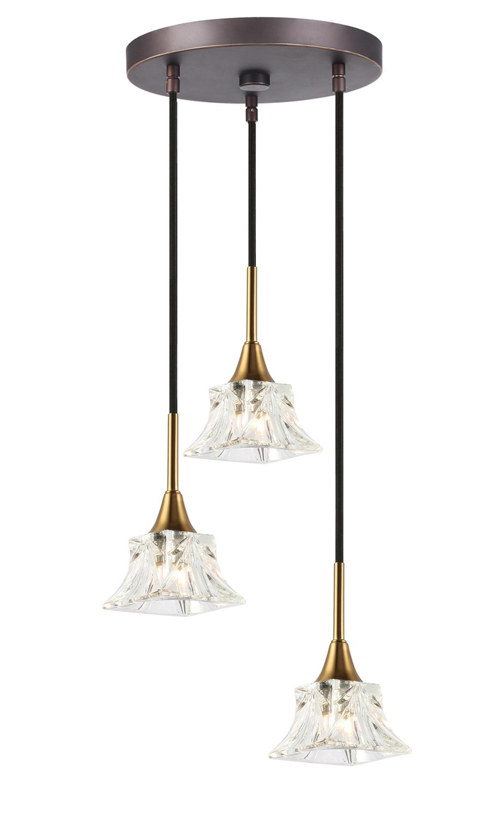 House of Hampton® Angeline 3 - Light Cluster Geometric Pendant | Wayfair