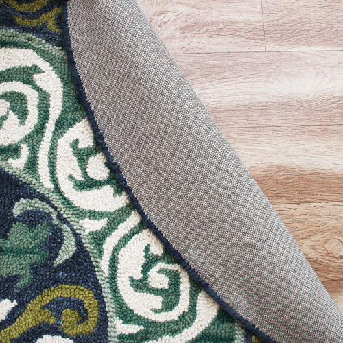 Darby Home Co Arliss Handmade Hand-Knotted Blue/Green/Ivory Rug | Wayfair