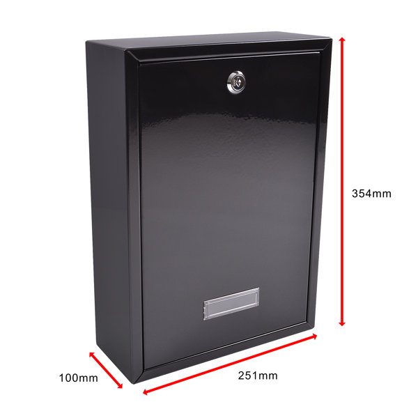 BURG-WÄCHTER Forth Rear Access Gate & Wall Mounted Galvanised Steel ...