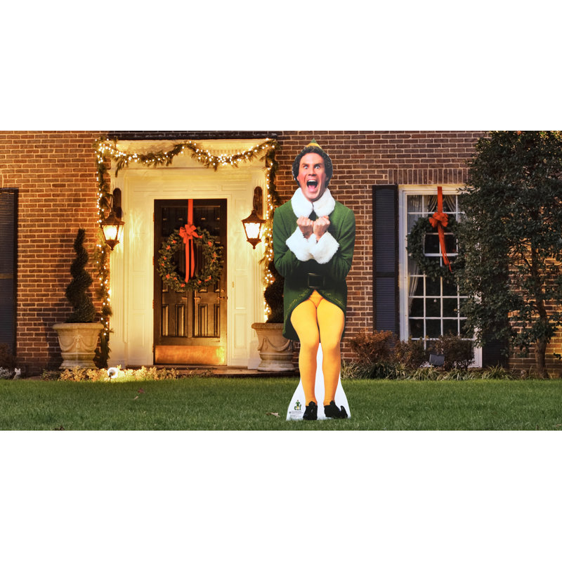 The Holiday Aisle® Elf Excited Yard Standee & Reviews | Wayfair