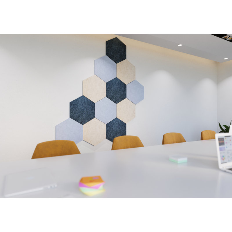 Latitude Run® 12 Piece Hexagon Acoustic Panels | Wayfair