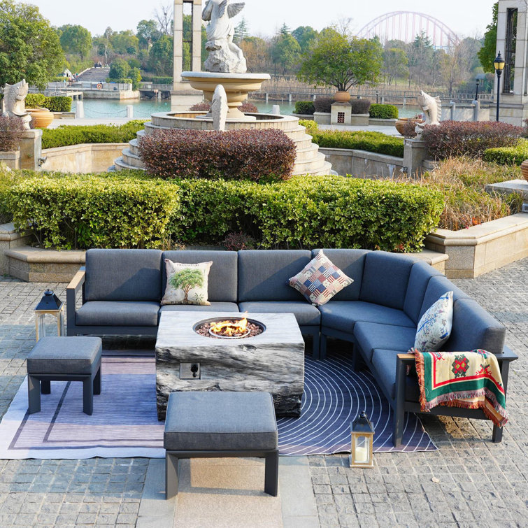 DirectWicker 7 Piece Complete Patio Set with Cushions | Wayfair