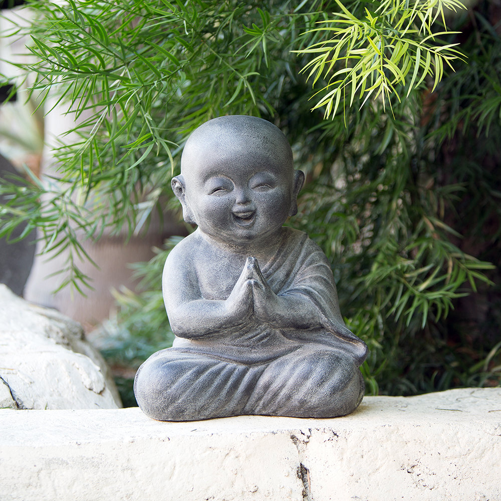 Bungalow Rose Praying Shaolin Statue & Reviews | Wayfair