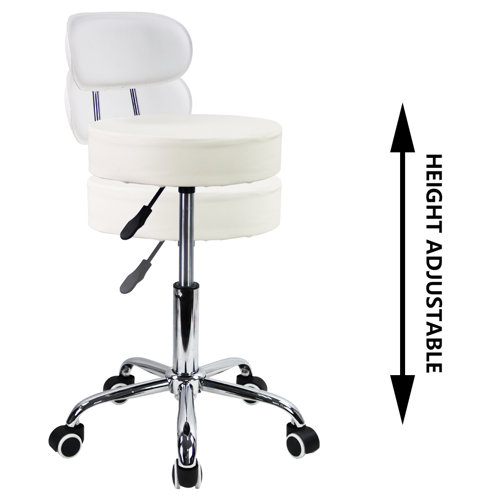 Inbox Zero Lab Stool with Casters & Reviews | Wayfair