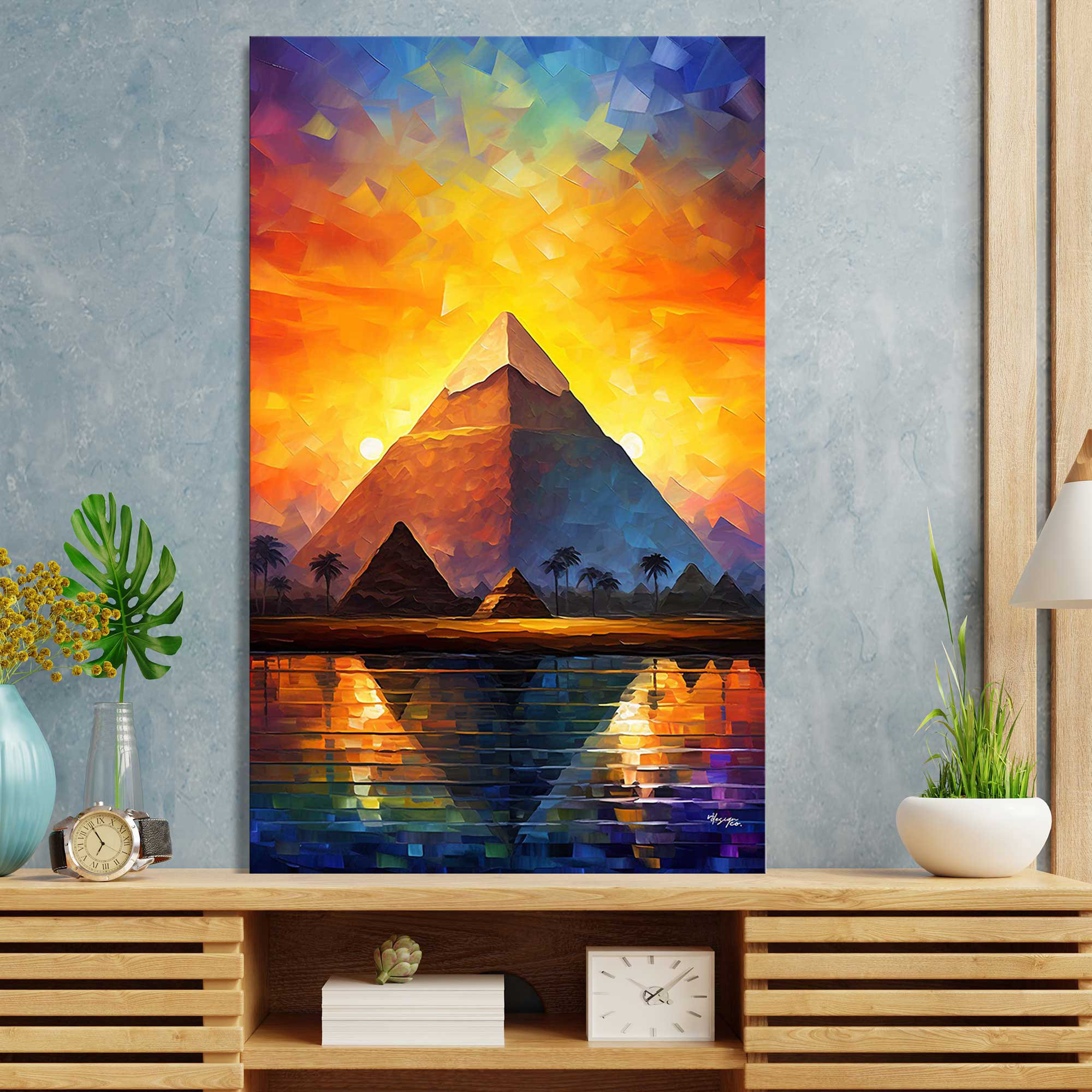 Red Barrel Studio® The Great Pyramid Of Giza On Canvas Painting | Wayfair