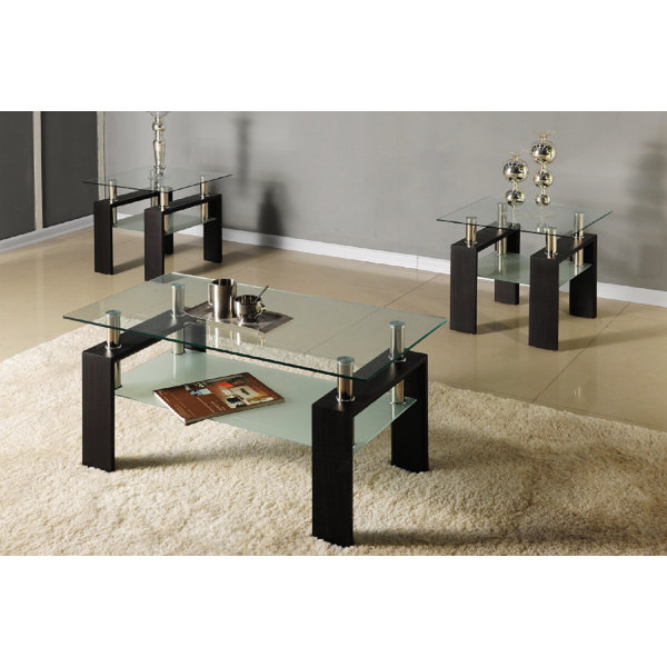 Orren Ellis Odelia 3 Piece Coffee Table Set & Reviews | Wayfair