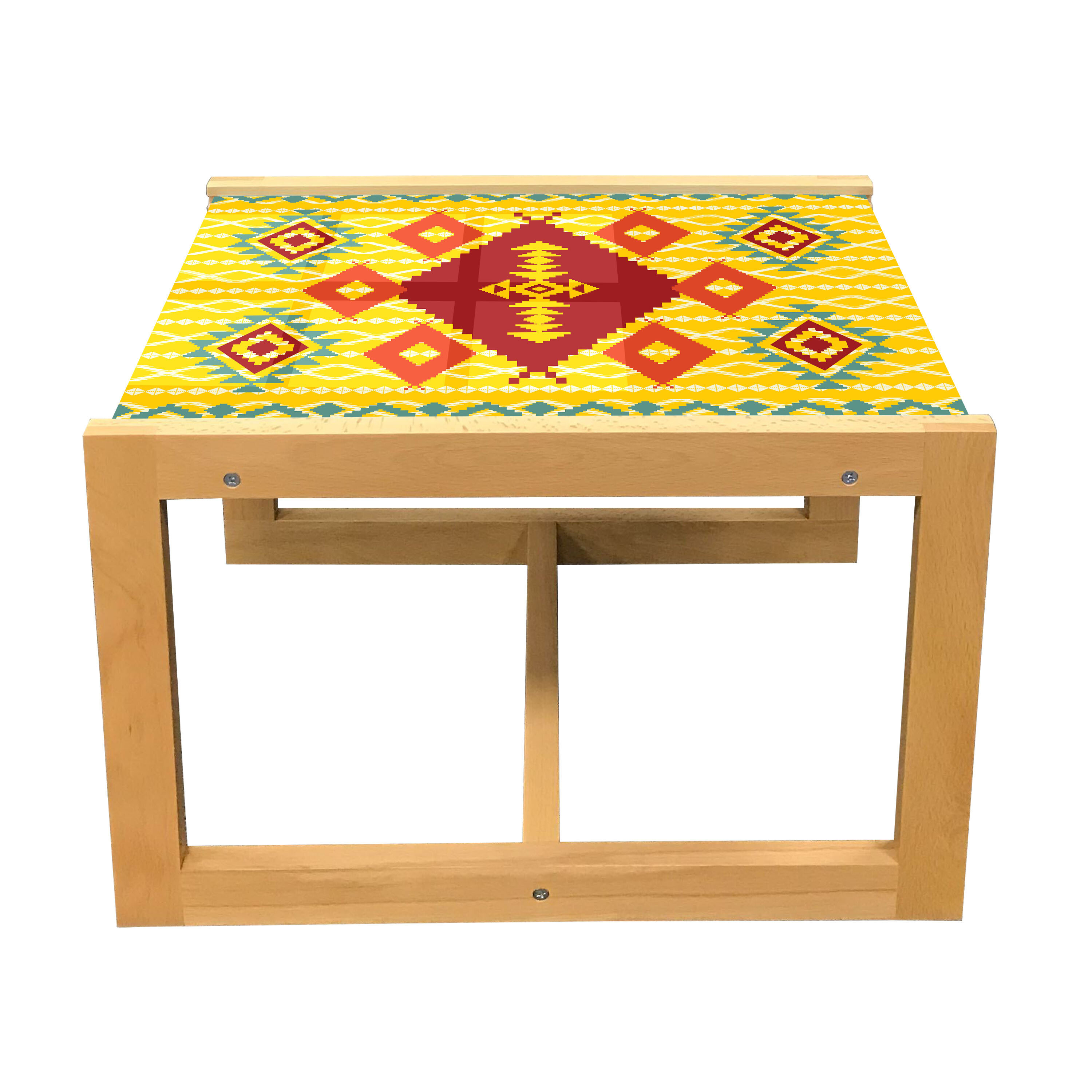 East Urban Home Native Coffee Table, Native Indigenous Pattern Rhombus ...