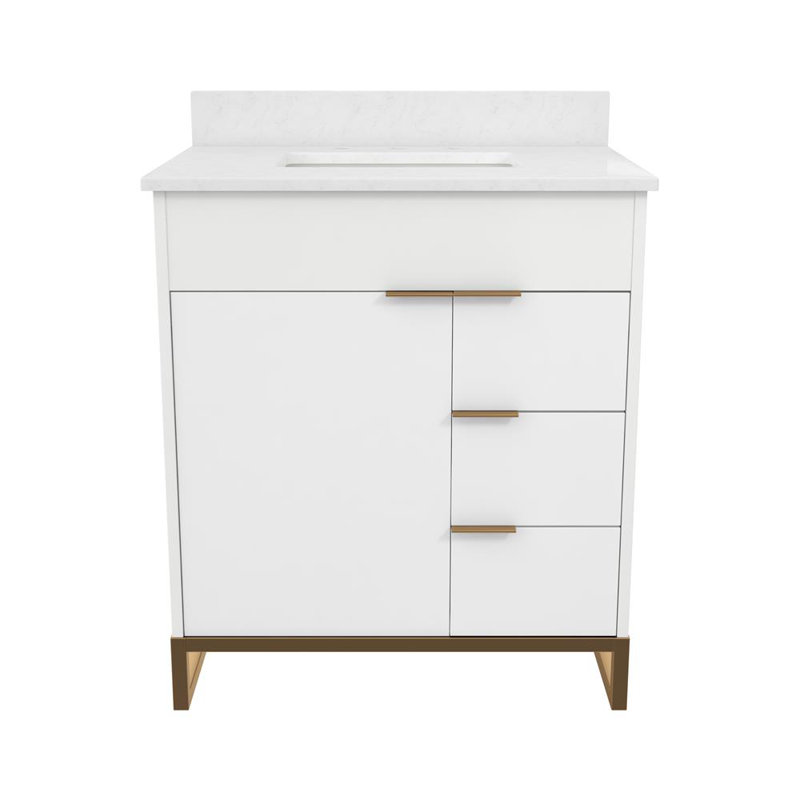 CosmoLiving by Cosmopolitan Leona 30” Bathroom Vanity | Wayfair
