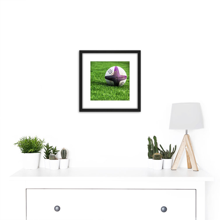Ebern Designs Sport Rugby Ball Field World Cup Photo - Picture Frame ...