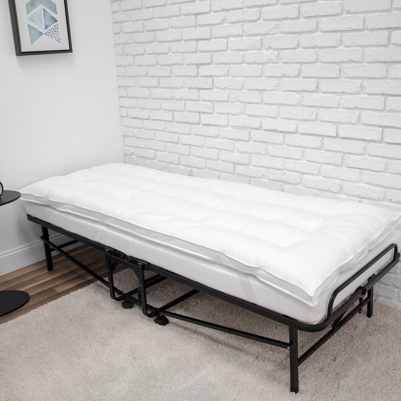 SensorPEDIC 2-inch Memoryloft Fiber And Memory Foam Cluster Cot Bed ...