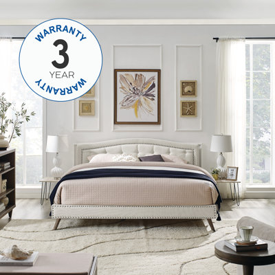 House of Hampton® Applewhite Upholstered Bed & Reviews | Wayfair