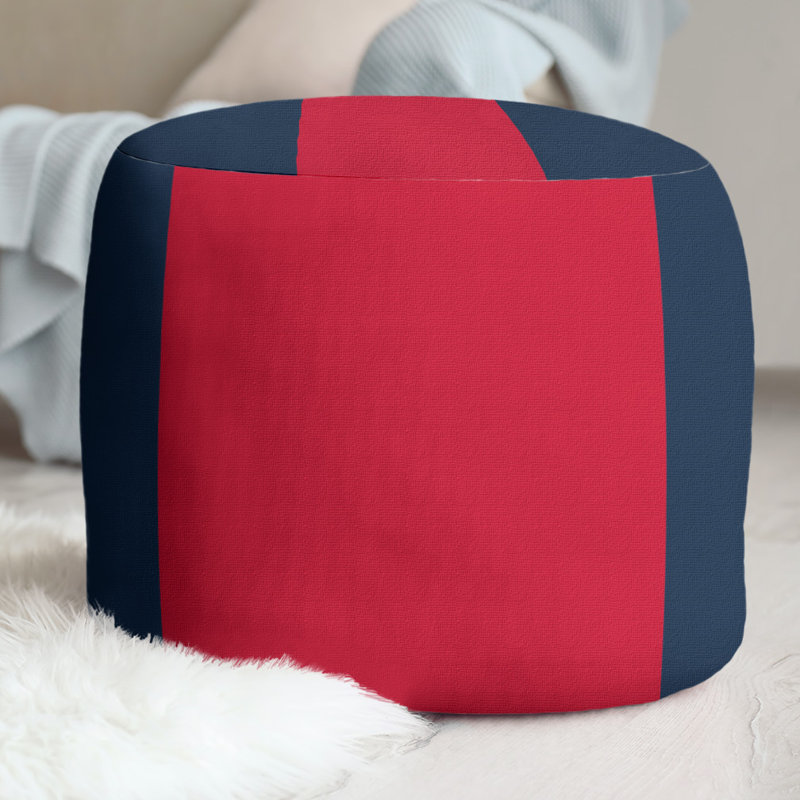 Bless international Tennessee Football Upholstered Ottoman | Wayfair