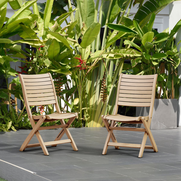 Red Barrel Studio® Folding Chair - Teak - 20"X20"X35" | Wayfair