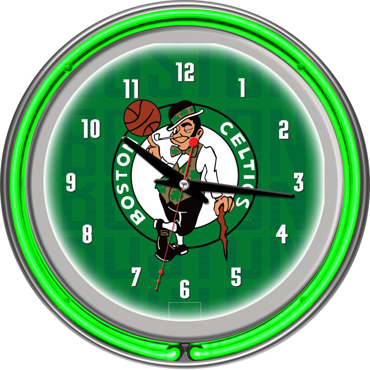 Trademark Global NBA Glass Wall Clock & Reviews | Wayfair