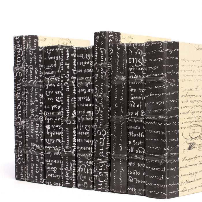 Ophelia & Co. 8 Piece Script Paper Decorative Book Set | Wayfair