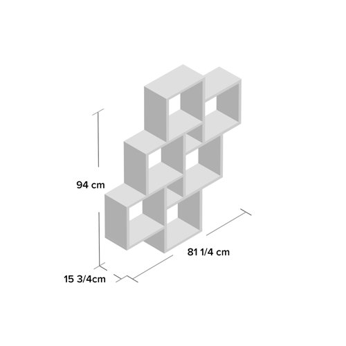Hashtag Home 6 Piece Square Cubby Shelf & Reviews | Wayfair.co.uk