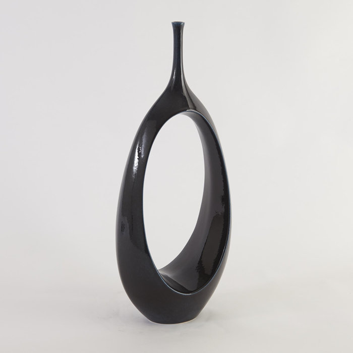 Global Views Open Oval Ring Vase-Celestial & Reviews | Wayfair
