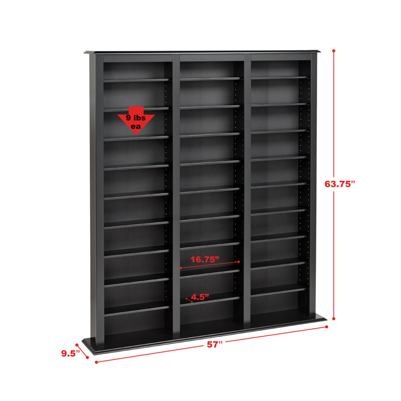 Red Barrel Studio® Deliah Multimedia Media Shelves & Reviews | Wayfair