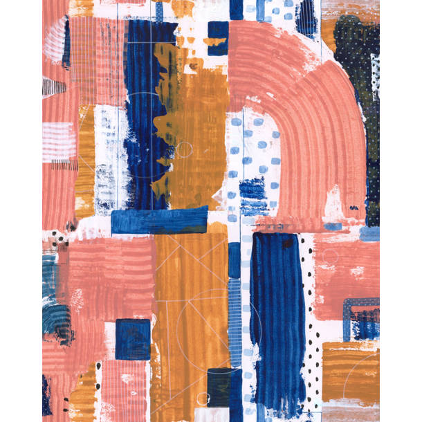 Mind The Gap Revival (Mid Century Modern) Abstract Wallpaper Roll ...