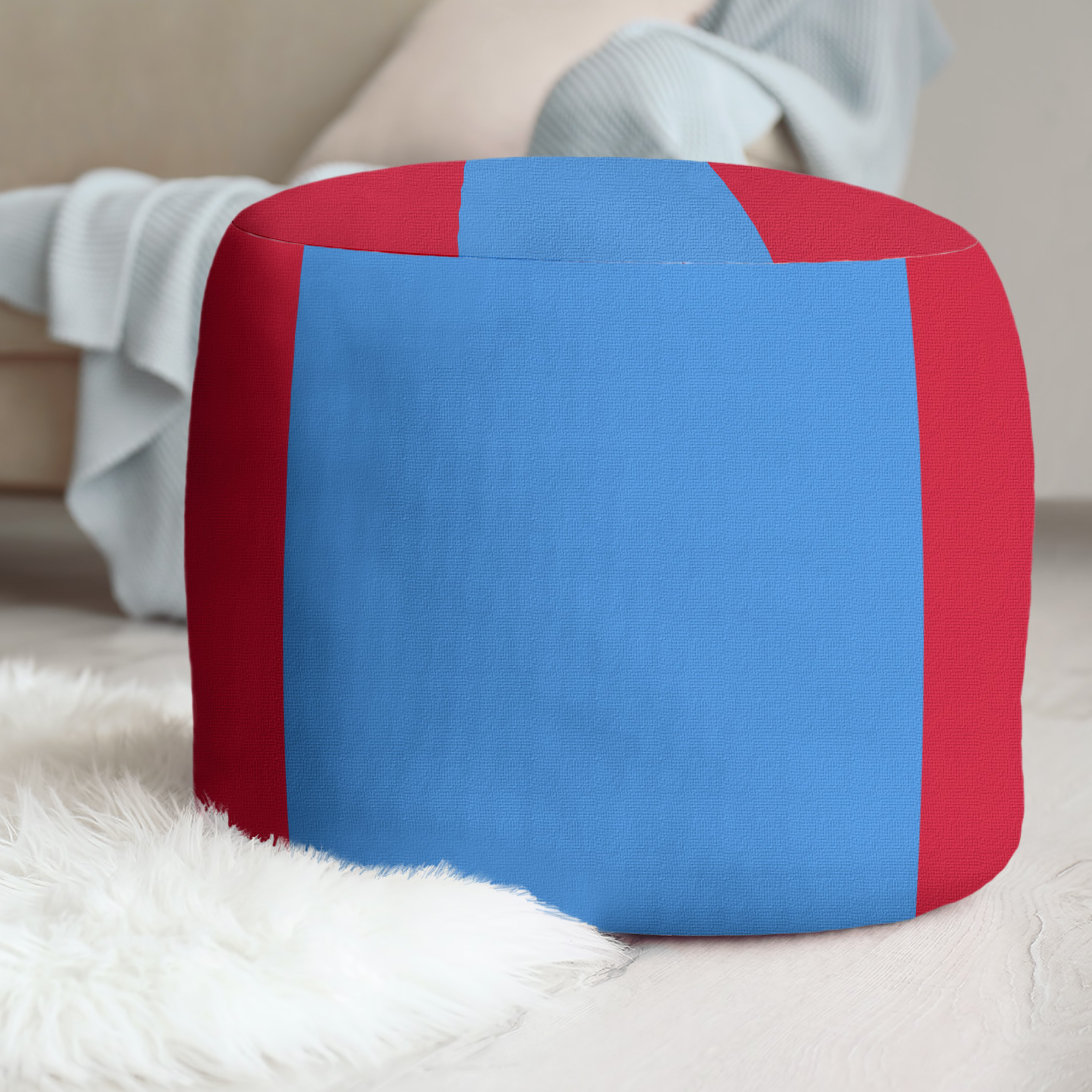 East Urban Home Tennessee Football Upholstered Ottoman | Wayfair